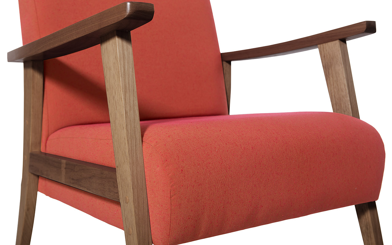 POLTRONA PARA QUARTO - POLTRONA INDIVIDUAL DE MADEIRA ESTOFADA COR ...