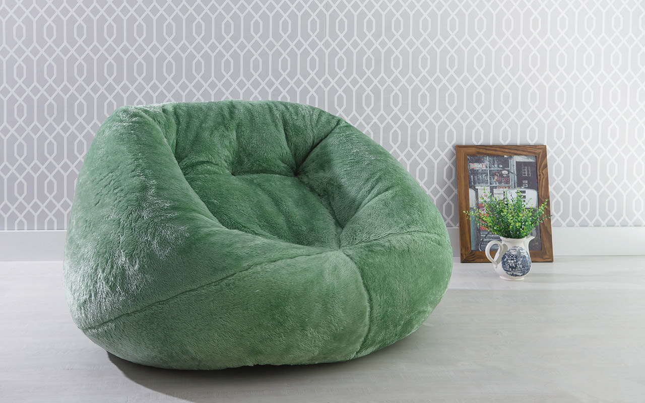 PUFF REDONDO DECORATIVO COZY - COR VERDE - 120X110X70CM- Compre na Idea ...