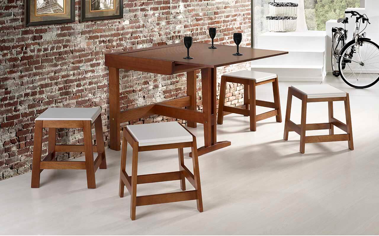 Idea Store - Compre (MESA COMPACTA ELÁSTICA EXTENSÍVEL DE MADEIRA ...