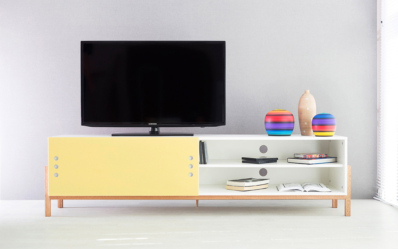 RACK TV CONTEMPORÂNEO MODERNO ERIC 1800 MDF BRANCO PÉS MADEIRA COR ...