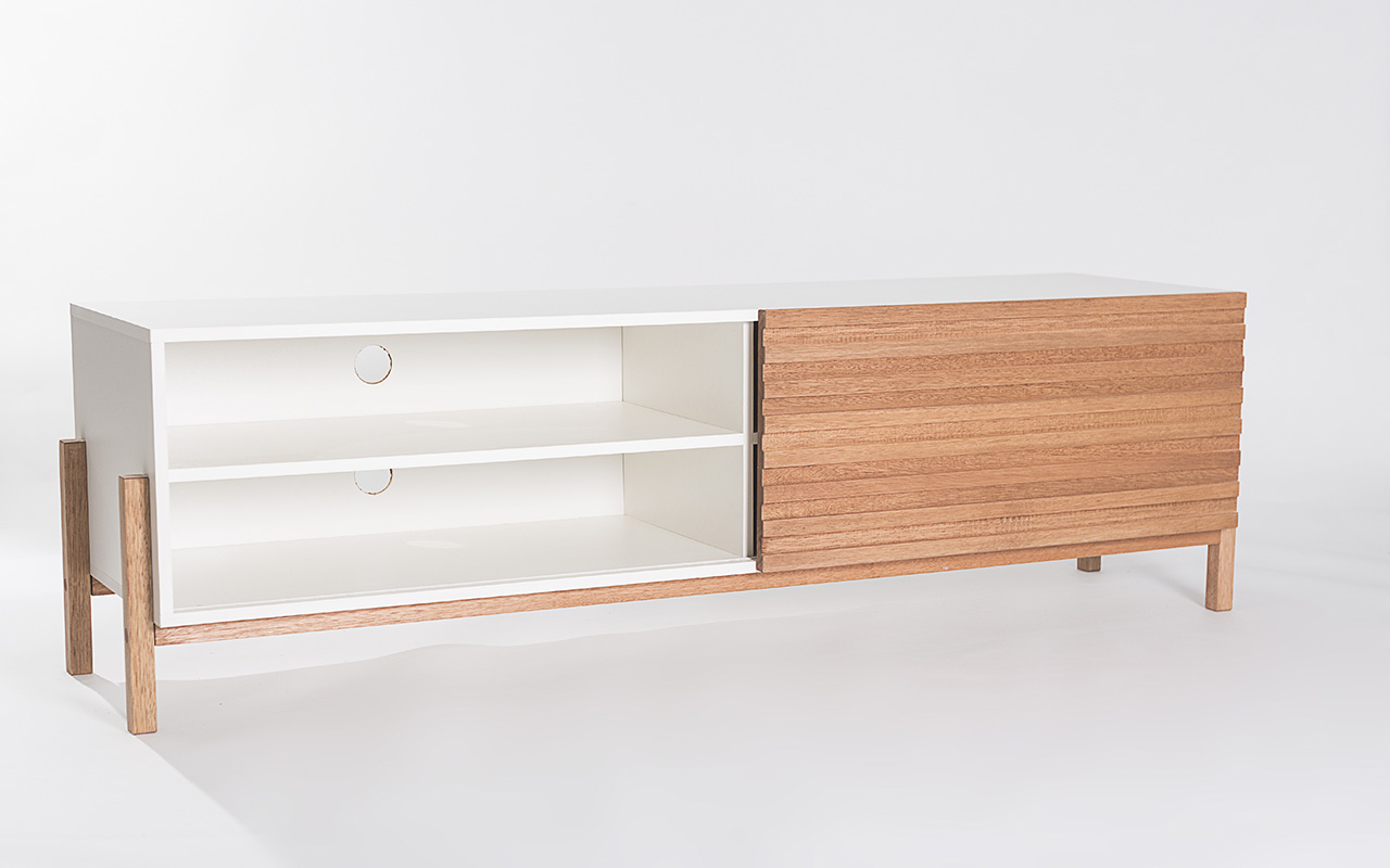 RACK TV CONTEMPORÂNEO MODERNO ERIC 1600 MDF BRANCO PÉS MADEIRA COR ...